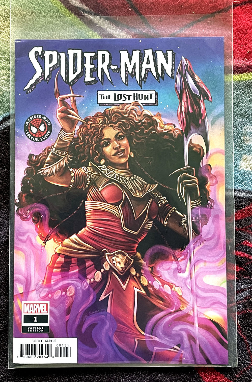 Spider-Man Lost Hunt #1 Edge Variant Tracy Makeba NM