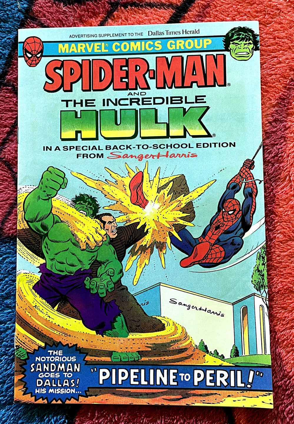 SPIDER-MAN INCREDIBLE HULK PIPELINE TO PERIL MARVEL PROMO COMIC 1981 F